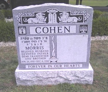 Jewish Monuments: Headstones and Memorials - HebrewMonuments.com - S ...